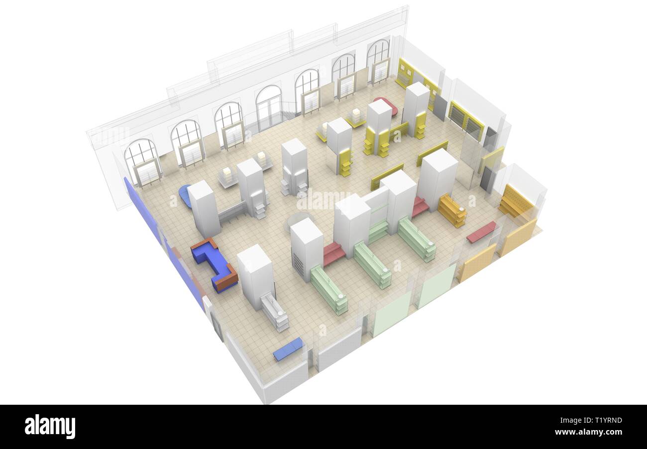 Freezer section grocery store Cut Out Stock Images & Pictures - Alamy