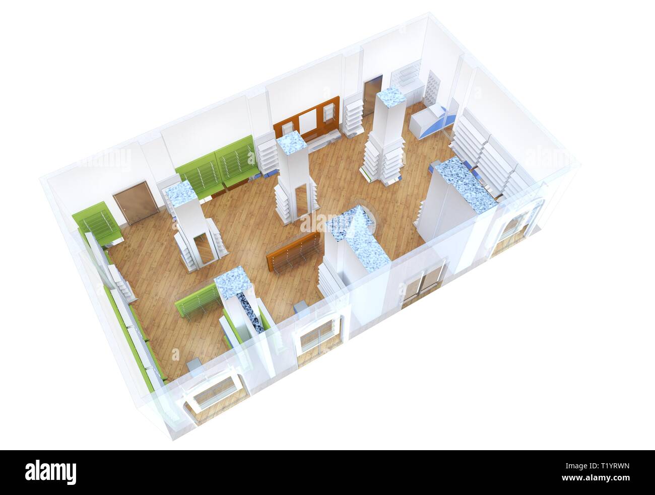 Freezer section grocery store Cut Out Stock Images & Pictures - Alamy