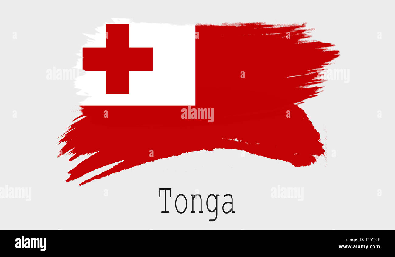 Tonga flag on white background, 3d rendering Stock Photo - Alamy