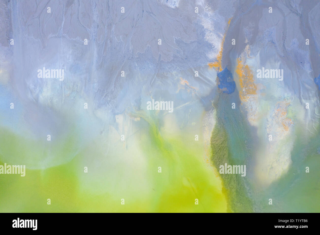 Natural background patterns of colorful mining chemical residuals ...