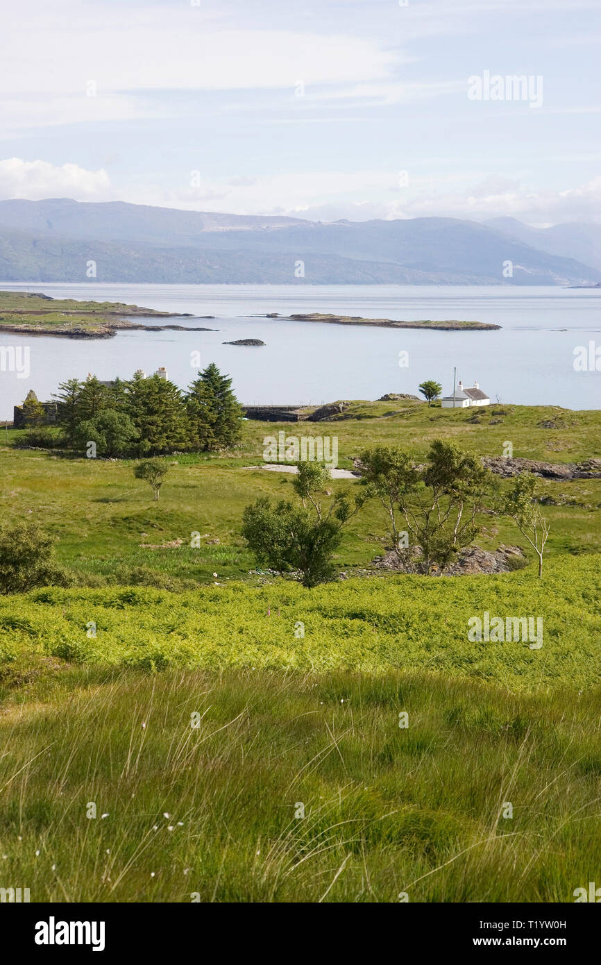 Grass Point the Firth of Lorn and Loch Don Mull Scotland Stock Photo ...