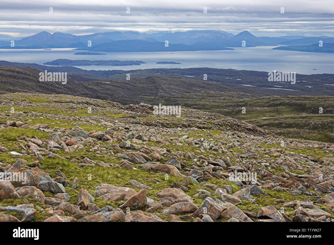 The Inner Sound and the Isle of Skye from Meall Gorm Highland Region ...