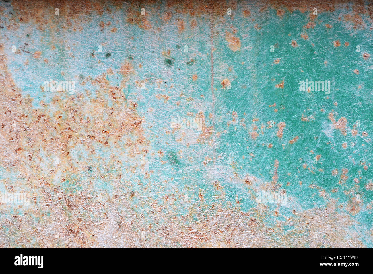 Green color rusty iron background texture close up Stock Photo - Alamy