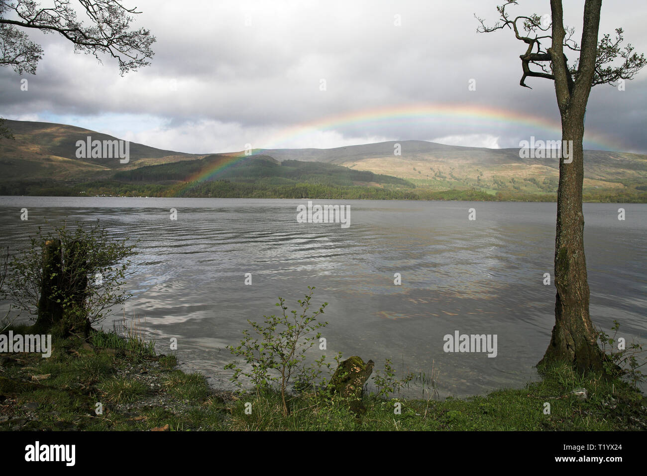 Loch lomond rainbow hi-res stock photography and images - Alamy