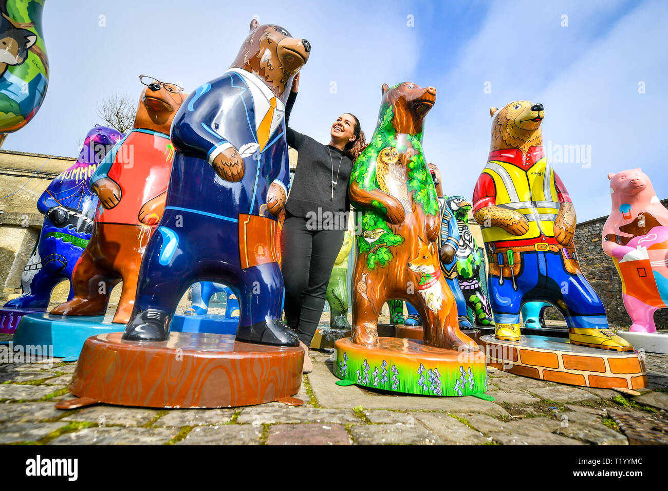 Jenny Mullen takes a first look at the colourful life-size bear ...