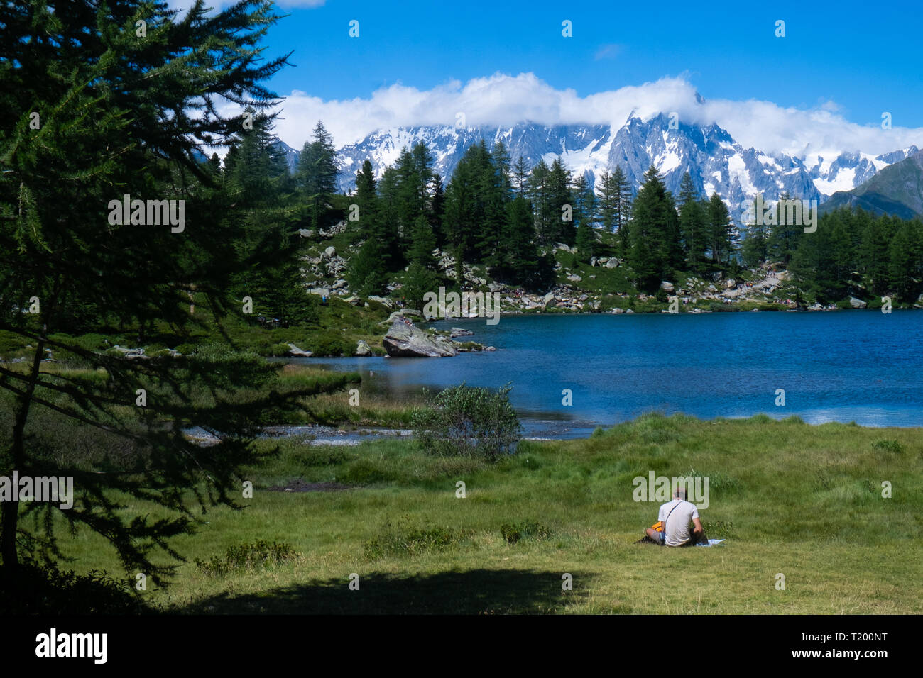 Arpy lake. Valdigne. Valle d'Aosta. Italian alps Stock Photo - Alamy