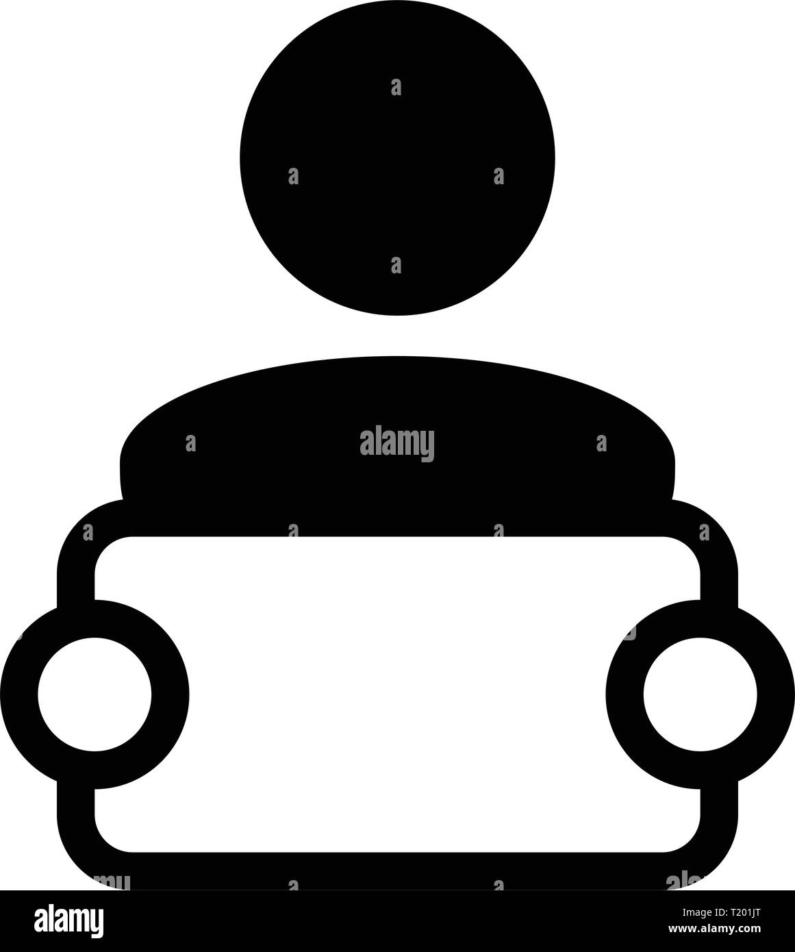 Pr icon vector male person profile avatar symbol with signboard for ...