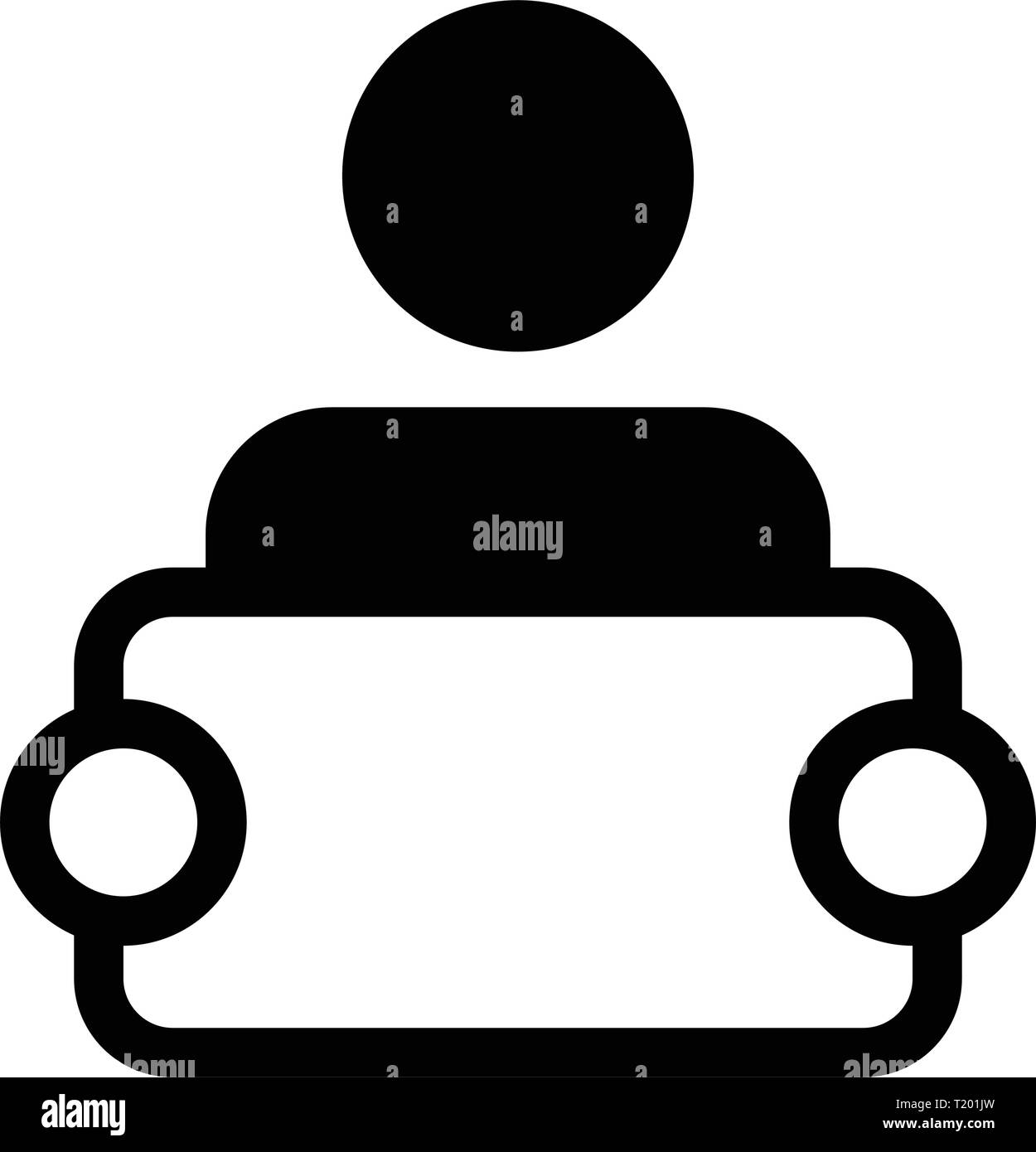 Announcement icon vector male person profile avatar symbol with ...