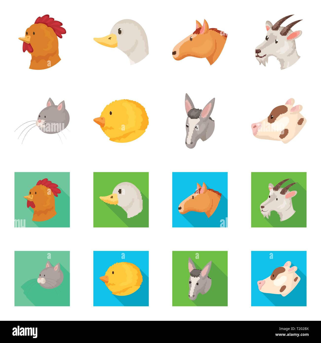 Vector design of agriculture and breeding sign. Set of agriculture and ...