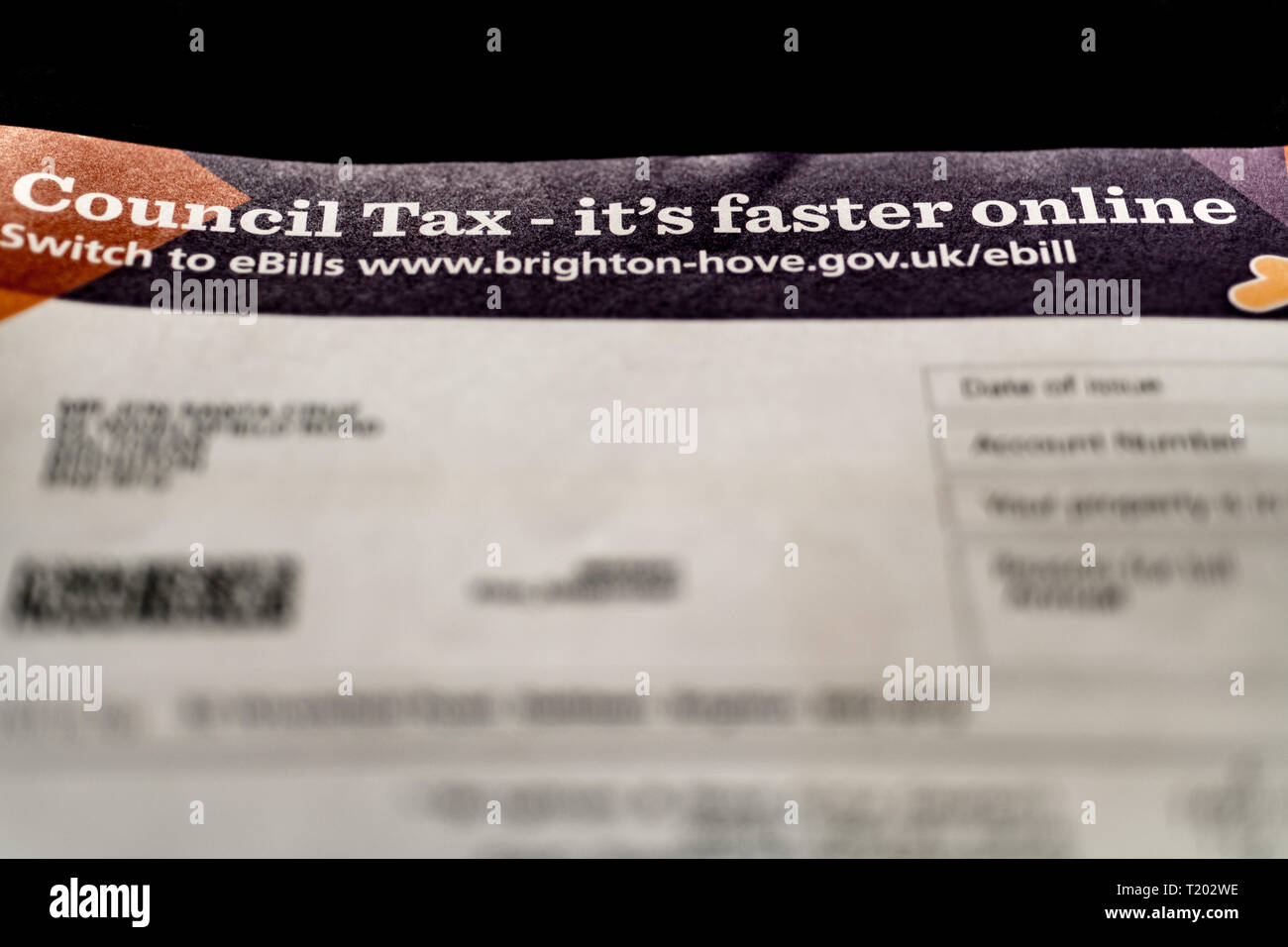Council Tax Bill Stock Photo - Alamy
