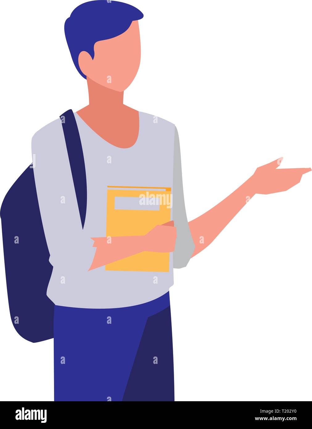young boy student modeling vector illustration design Stock Vector ...
