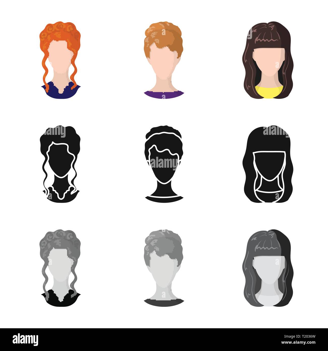 Vector design of professional and photo icon. Collection of ...