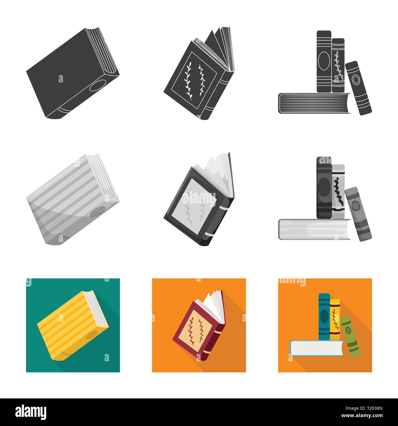 Vector illustration of training and cover sign. Collection of training ...