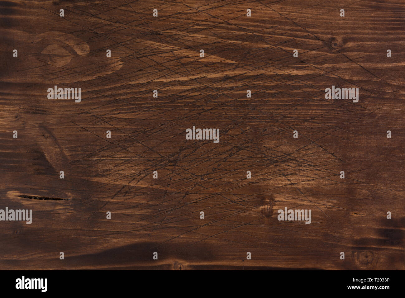Brown scratched wooden cutting board. Wood texture Stock Photo - Alamy