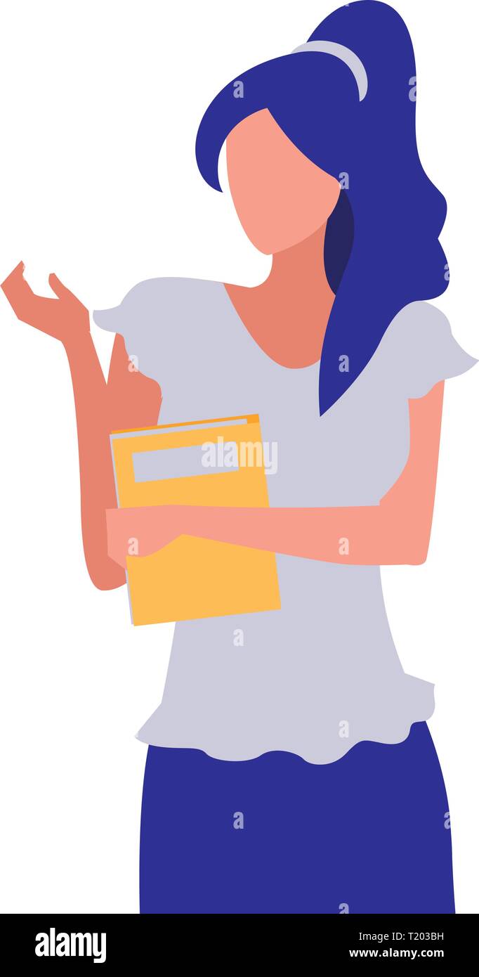 young girl student modeling vector illustration design Stock Vector ...