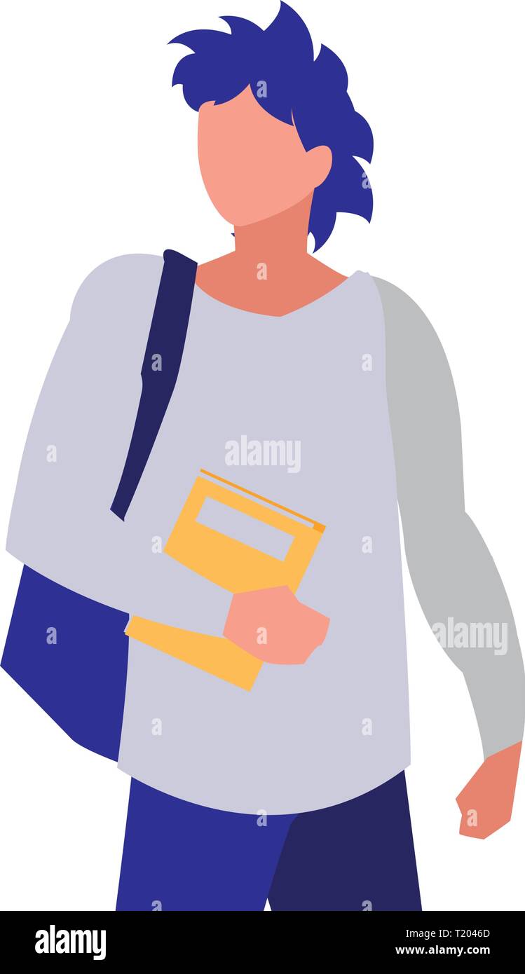 young boy student modeling vector illustration design Stock Vector ...