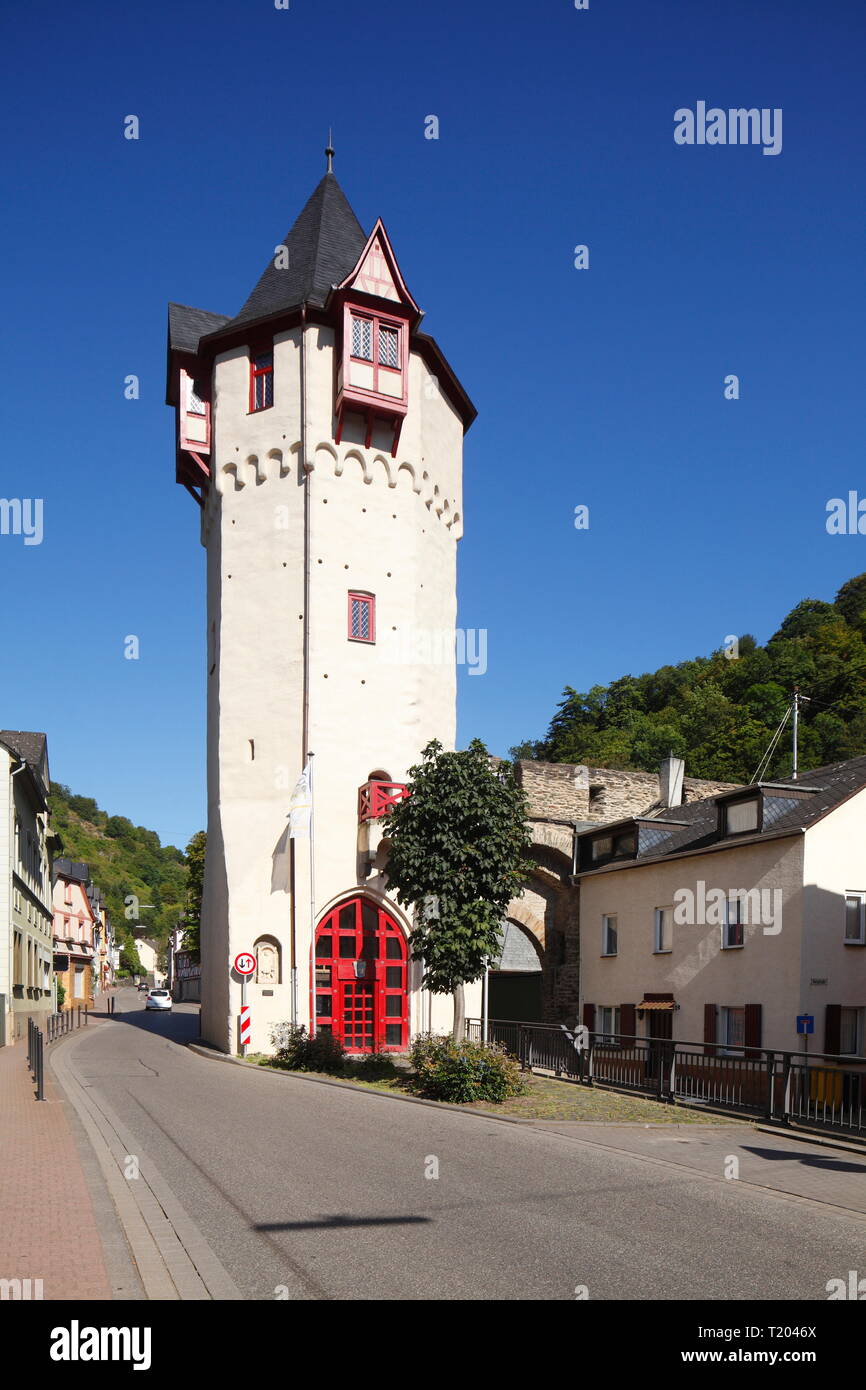 Obertor, Old Town, Braubach, Unesco World Heritage Upper Middle Rhine ...