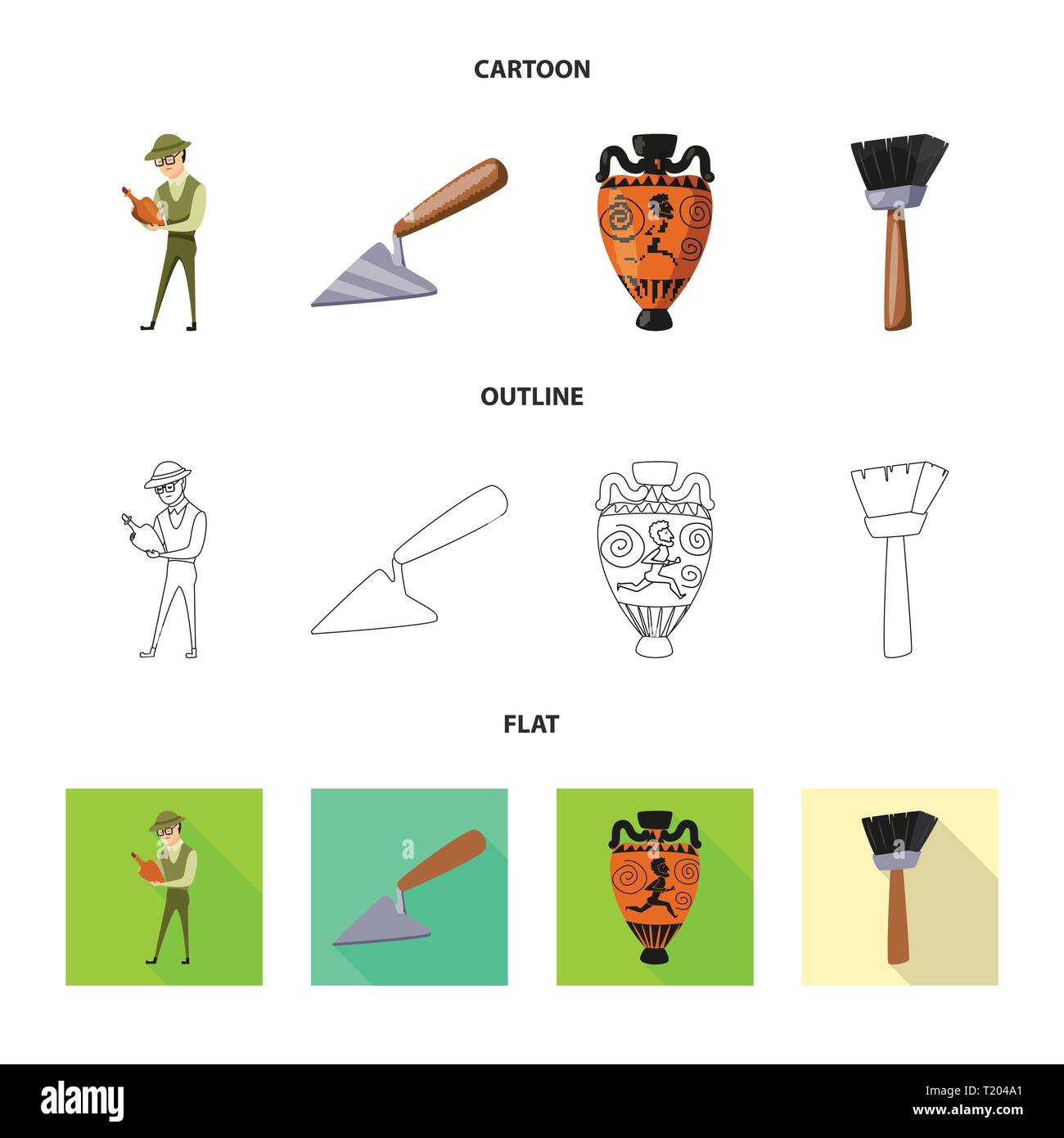 archaeologist,tool,amphora,brush,human,trowel,artifact,dig,treasure ...