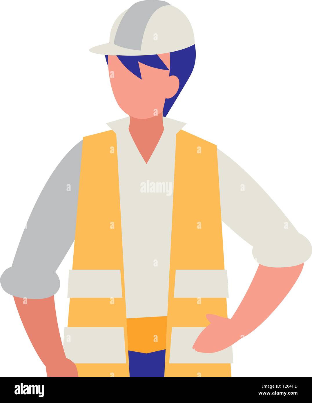 industrial worker avatar character vector illustration design Stock ...