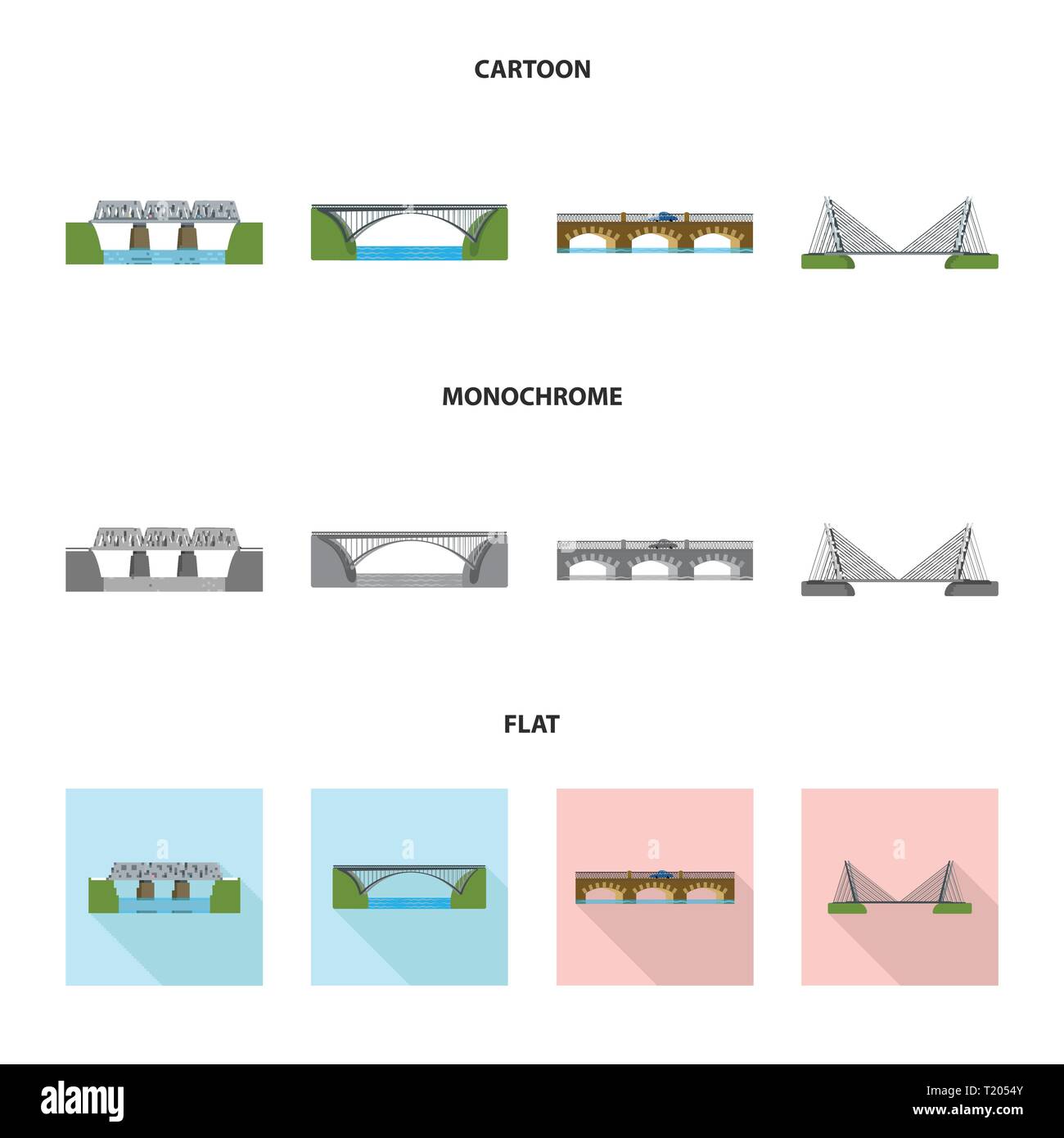 Isolated object of connection and design logo. Set of connection and side vector icon for stock ...