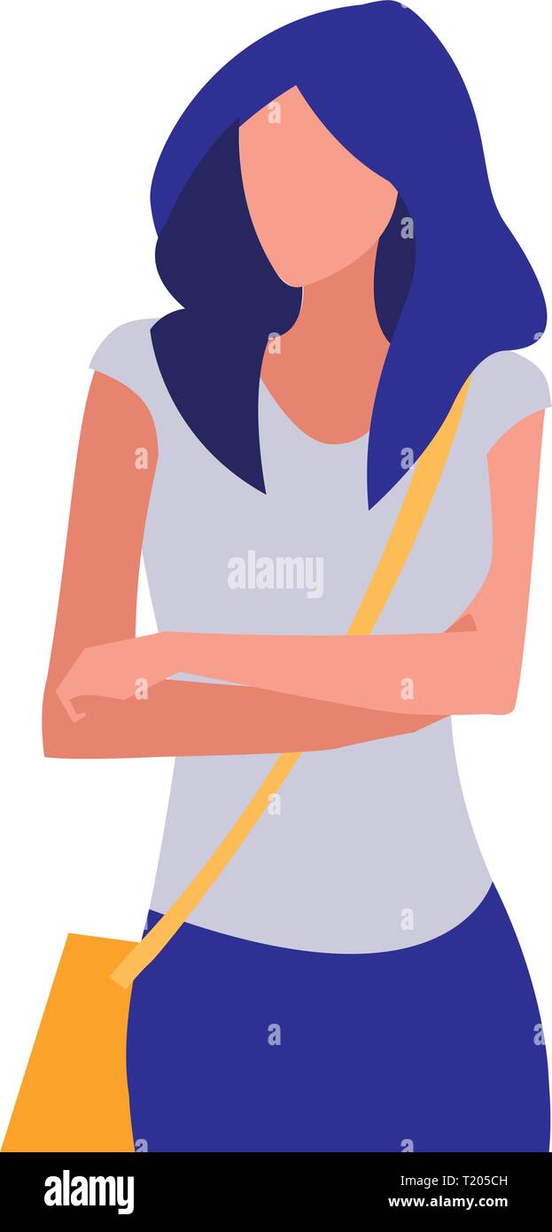 young girl student modeling vector illustration design Stock Vector ...