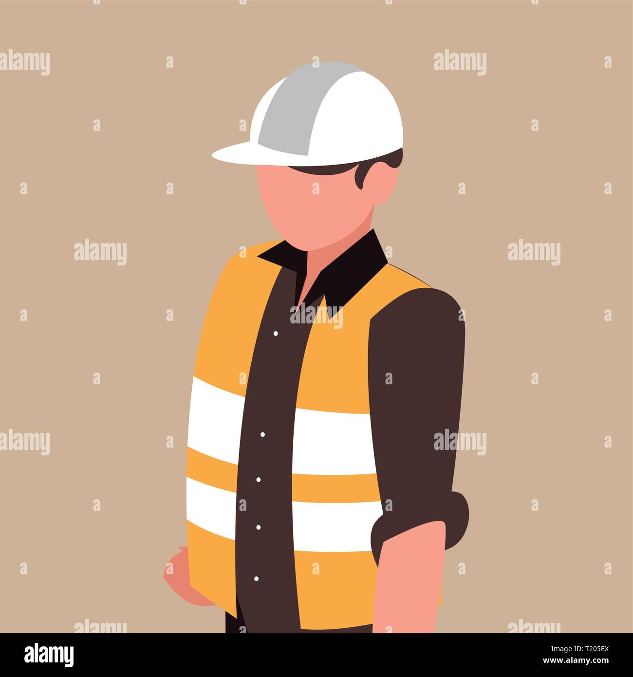 industrial worker avatar character vector illustration design Stock ...