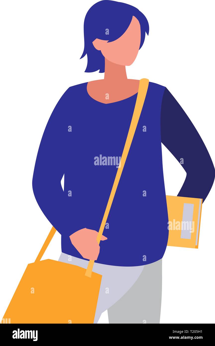 young boy student modeling vector illustration design Stock Vector ...