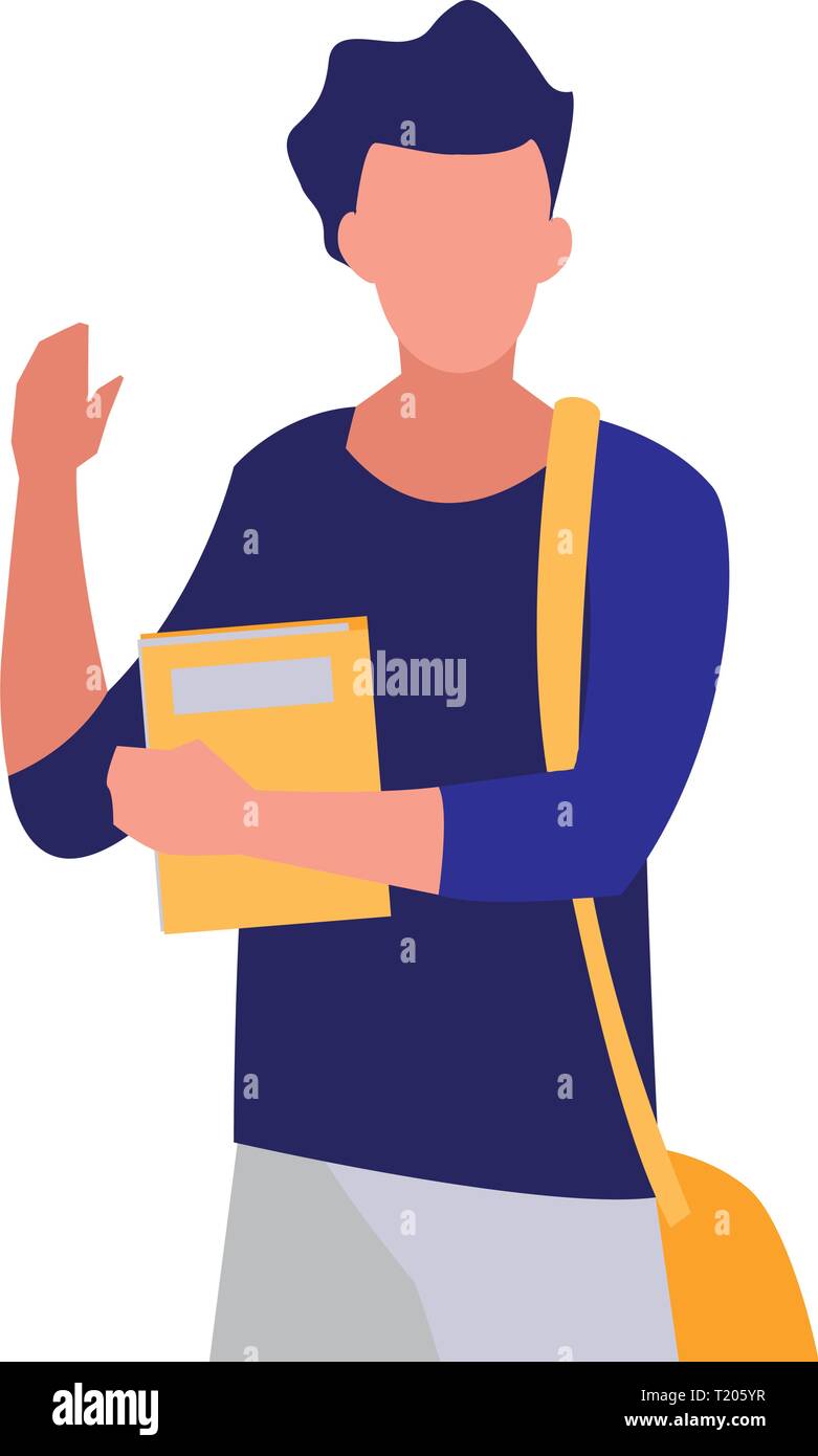 young boy student modeling vector illustration design Stock Vector ...