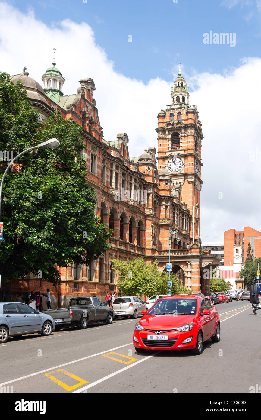 Victorian clock tower pietermaritzburg city hall church street c hi-res ...