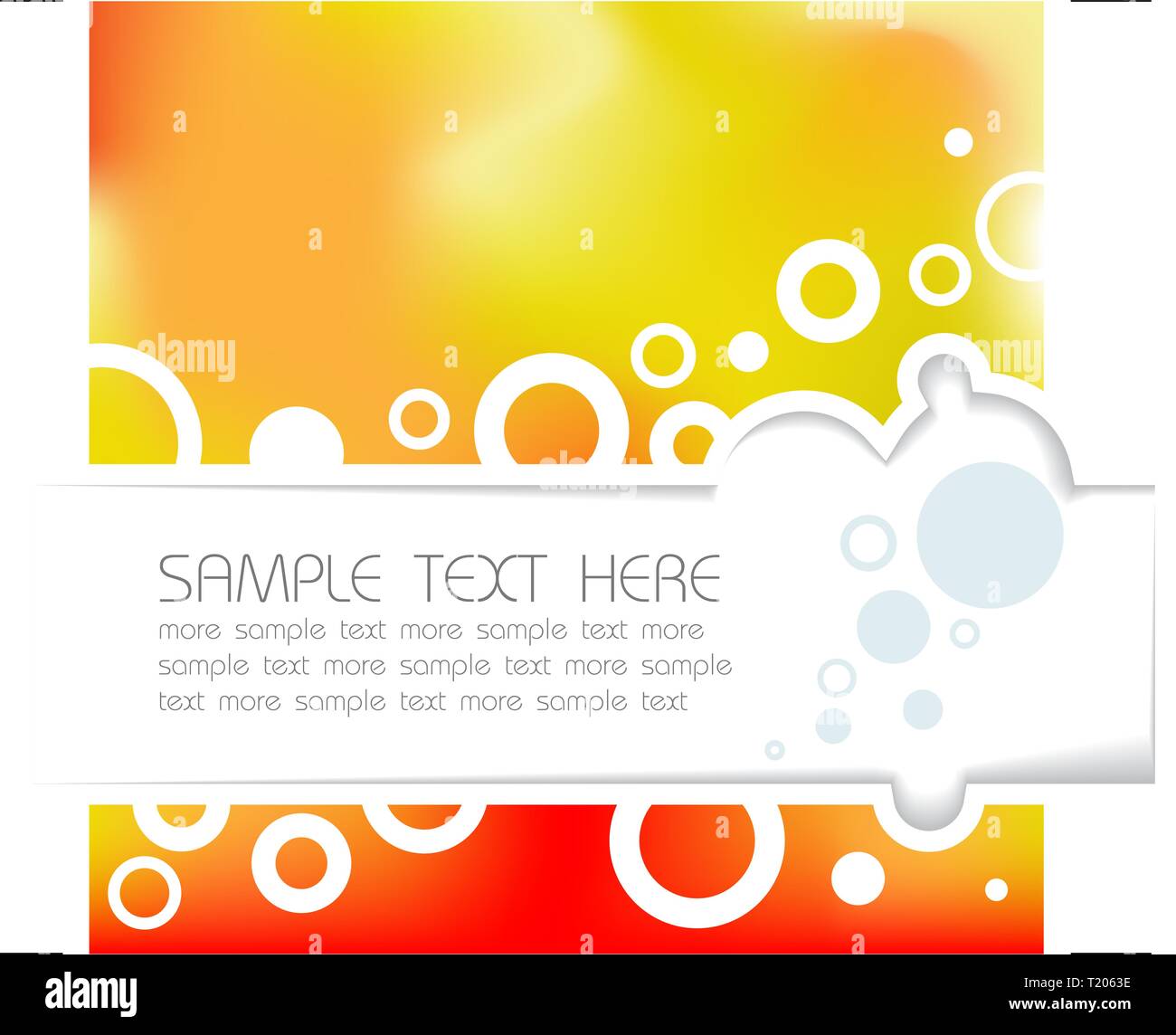 Abstract orange background with place for your text Stock Vector Image ...