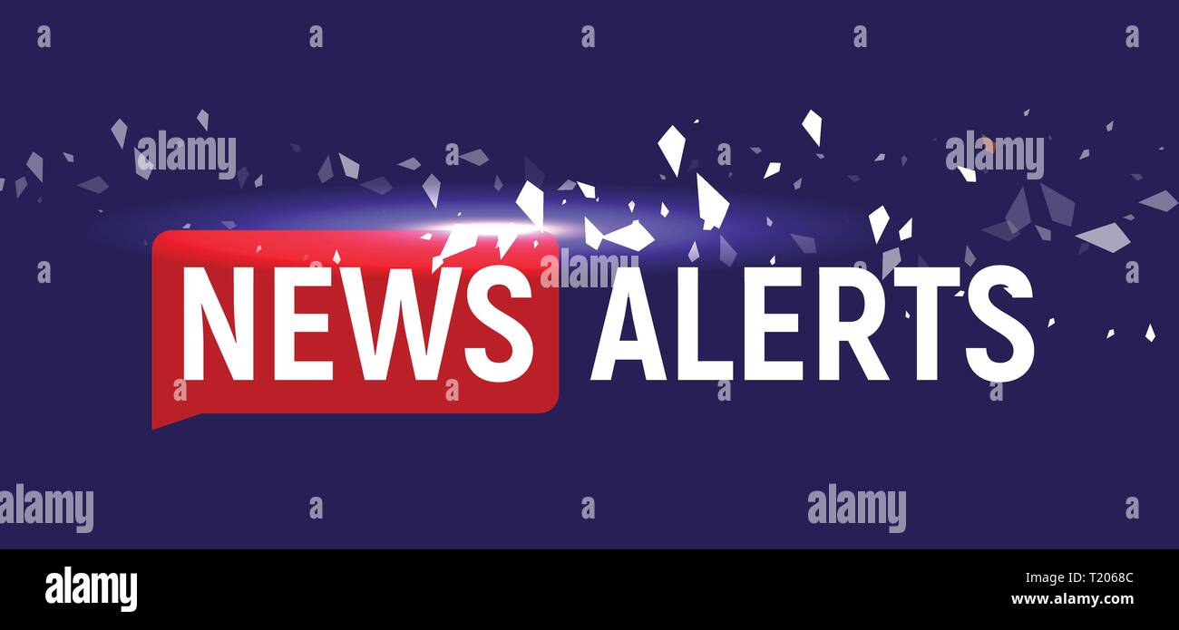 News alerts, breaking news, tv background design, vector illustration ...