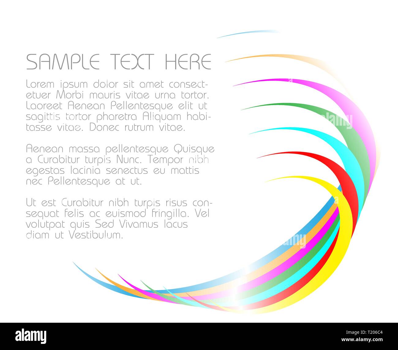 abstract light background with colorful circles Stock Vector Image ...