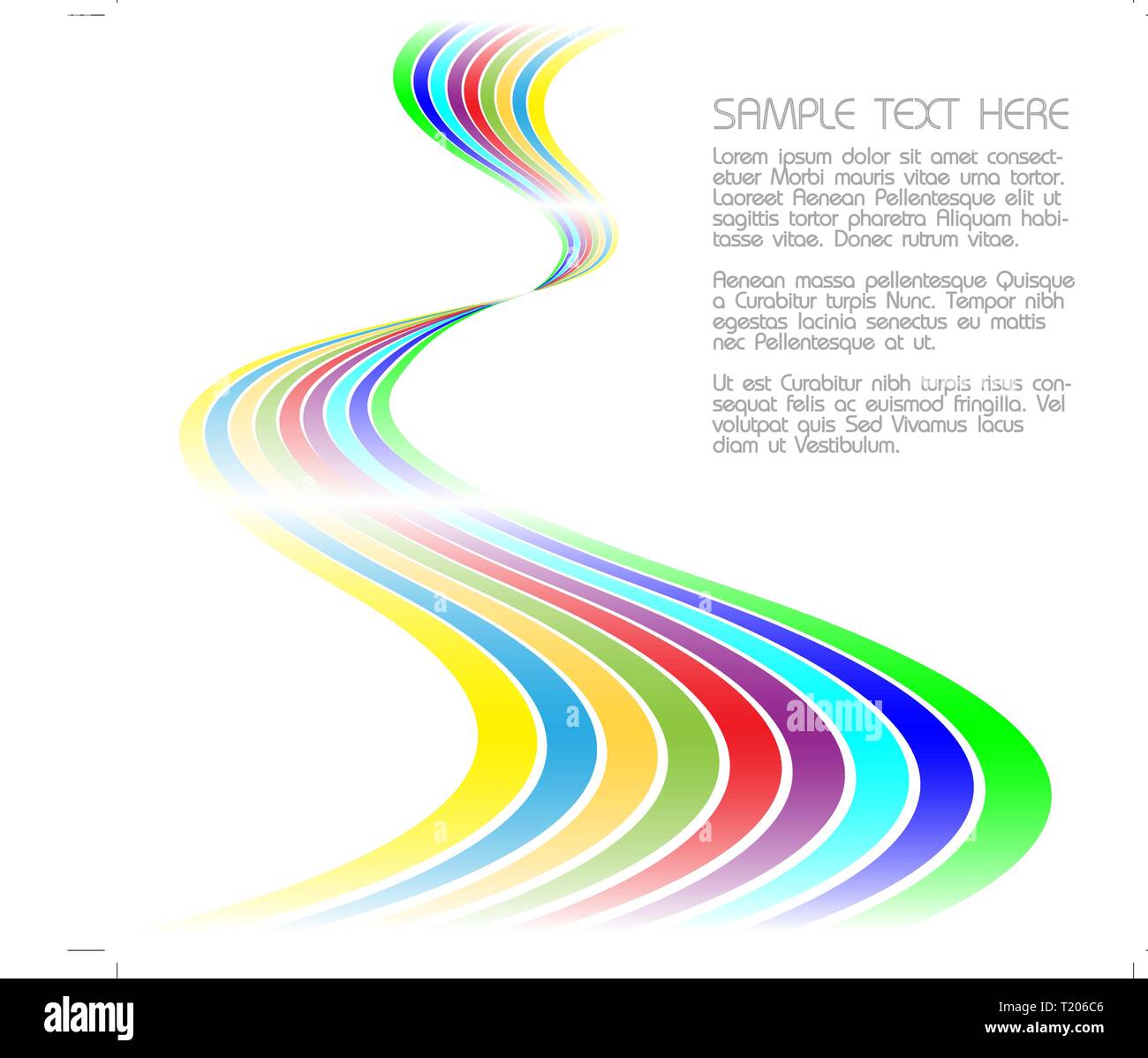 abstract background with colorful rainbow lines Stock Vector Image ...