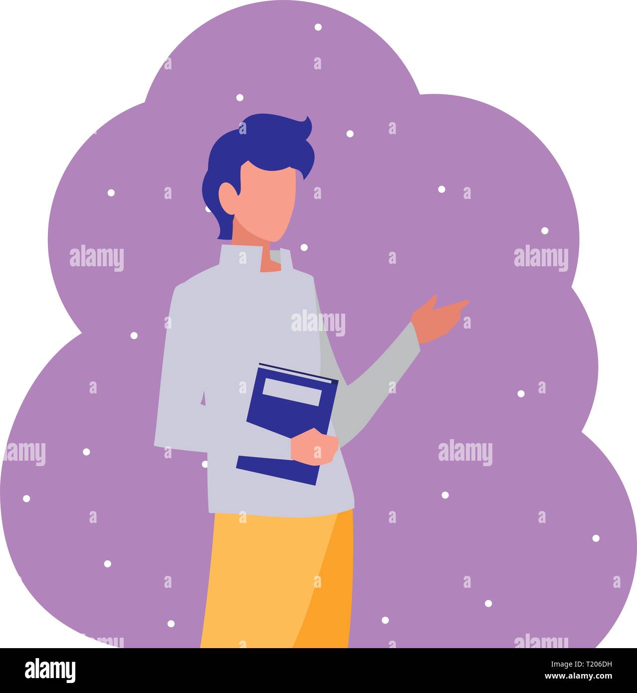 young boy student modeling vector illustration design Stock Vector ...