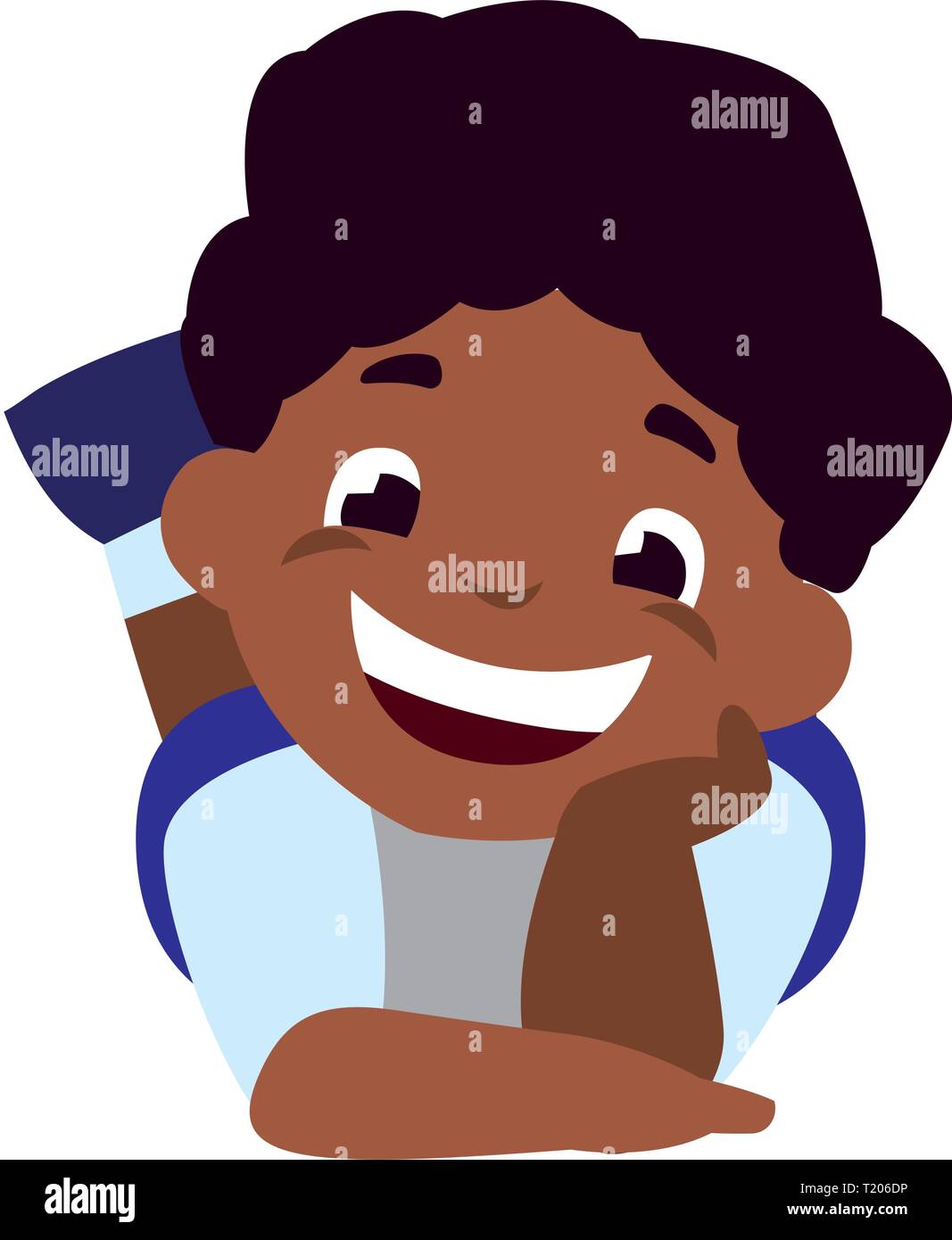 happy little black boy character vector illustration design Stock Vector Image & Art - Alamy