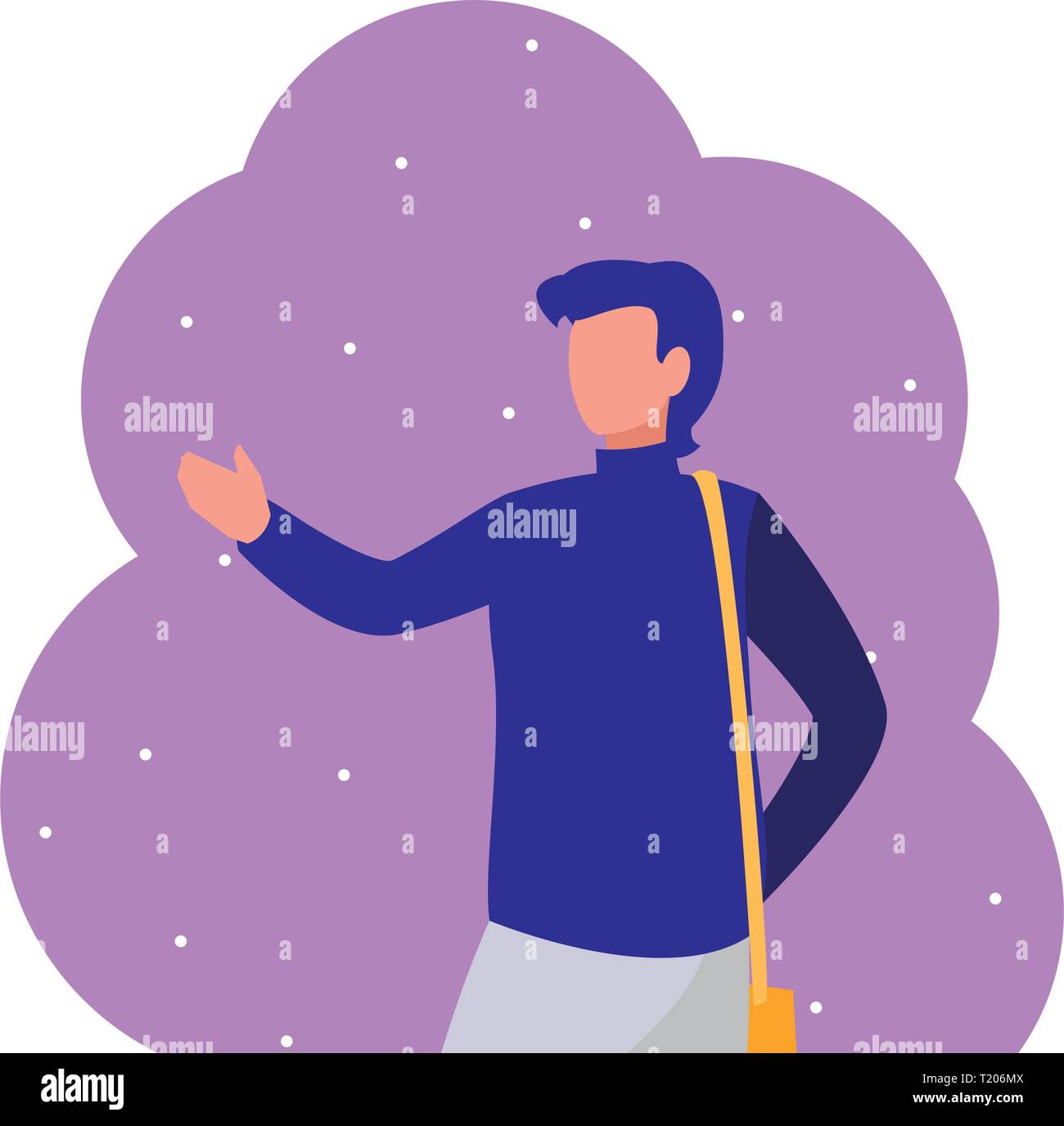 young boy student modeling vector illustration design Stock Vector ...