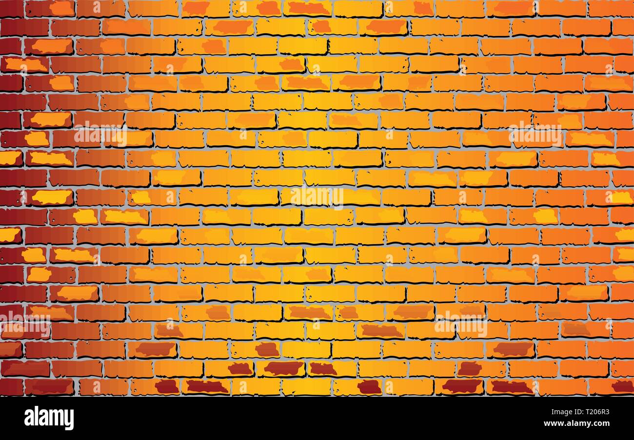 Glowing Brickwork Stock Vector Images - Alamy
