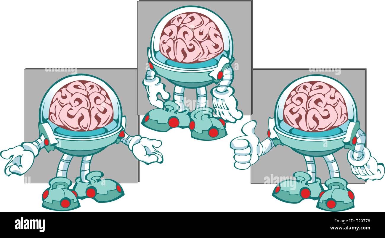 Cartoon brain hi-res stock photography and images - Alamy