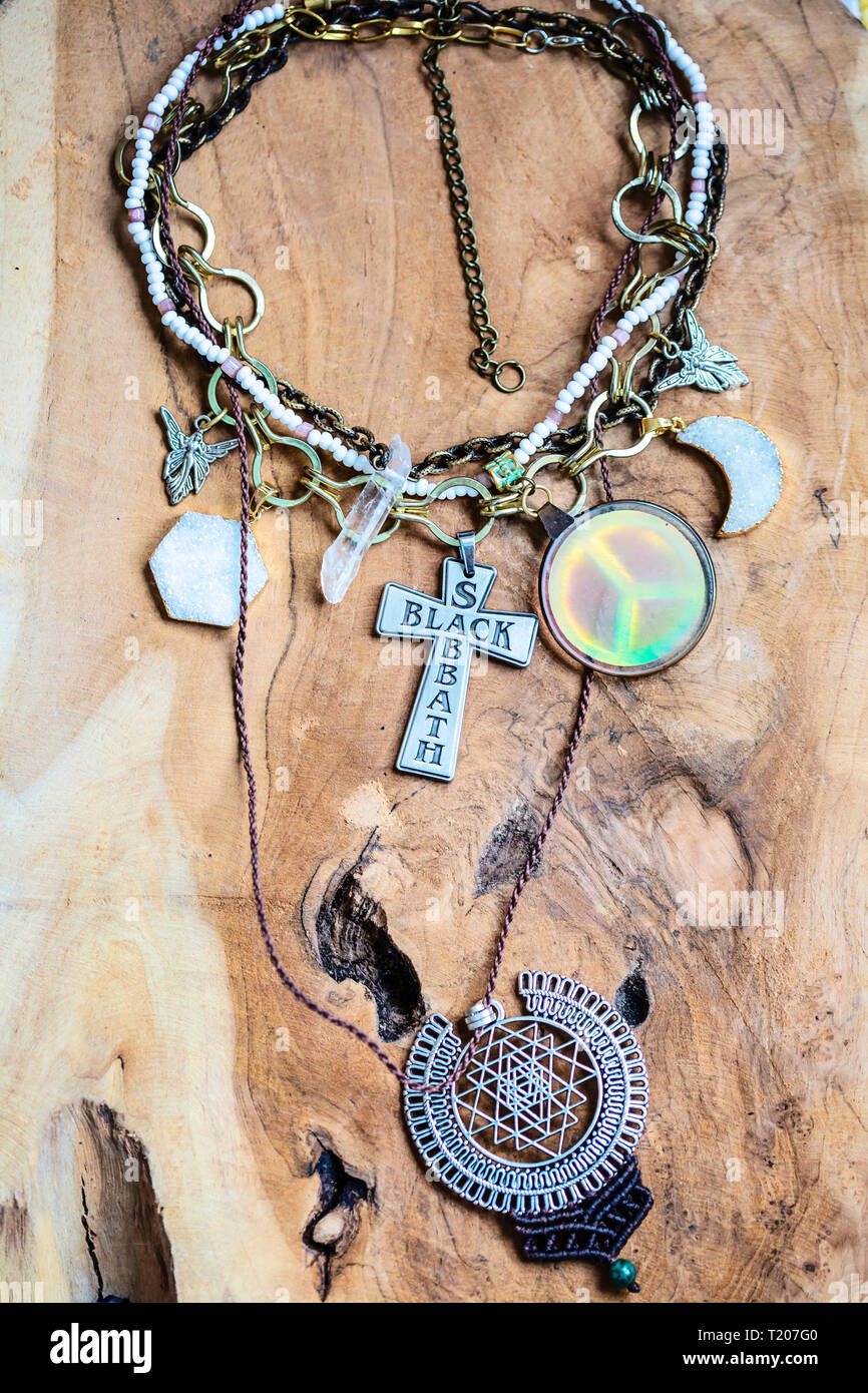 Necklace collection hi-res stock photography and images - Alamy