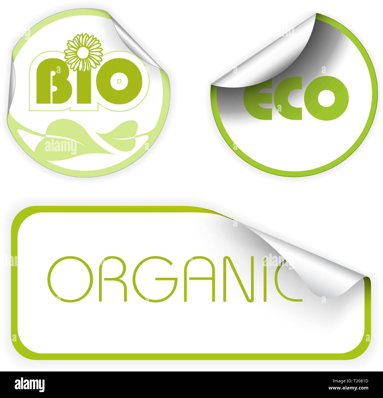 Set of labels for organic, fresh, healthy, bio food Stock Vector Image ...