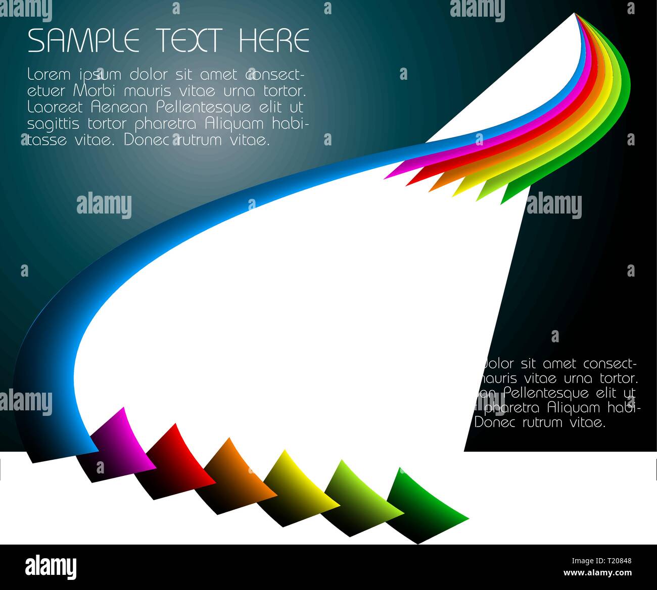 abstract dark background with shaded rainbow lines Stock Vector Image ...