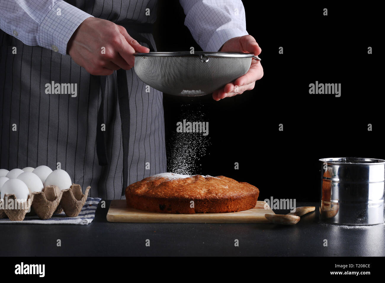 Top view chef making delicious hi-res stock photography and images - Alamy