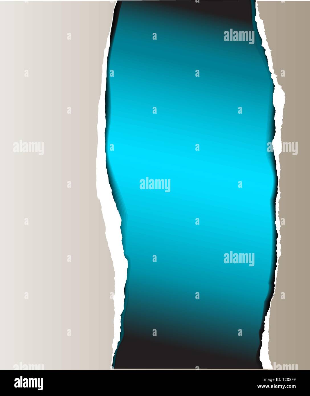 Blue ripped horizontal paper Stock Vector Images - Alamy