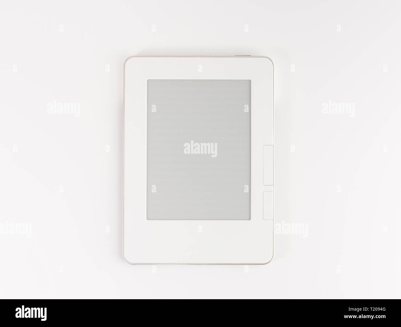 Portable e-book reader isolated on white background Stock Photo - Alamy