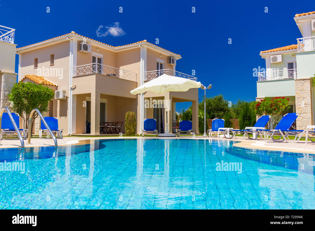 Villas at the Luxury summer resort Stock Photo - Alamy