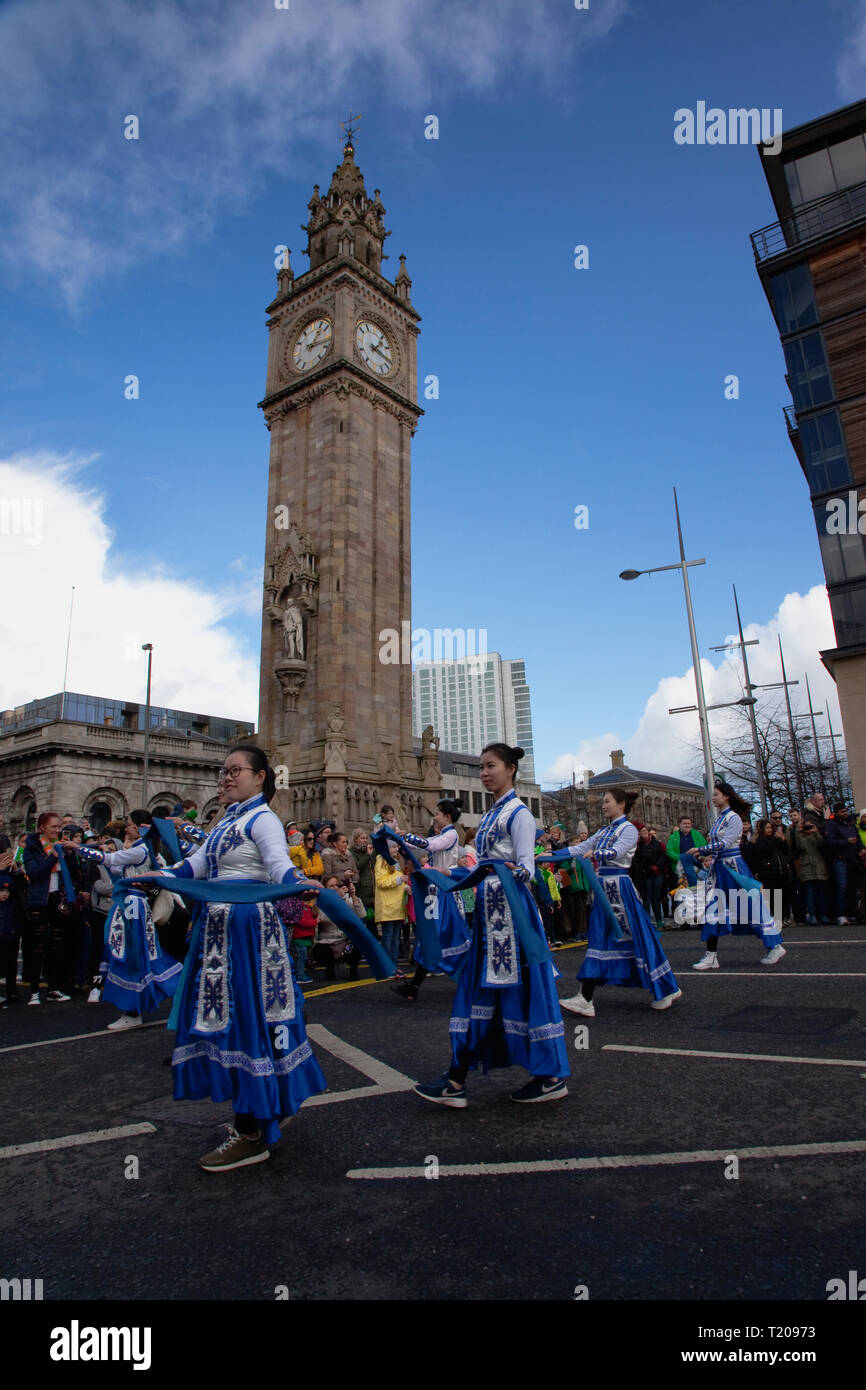 St patricks day parade belfast hi-res stock photography and images - Alamy