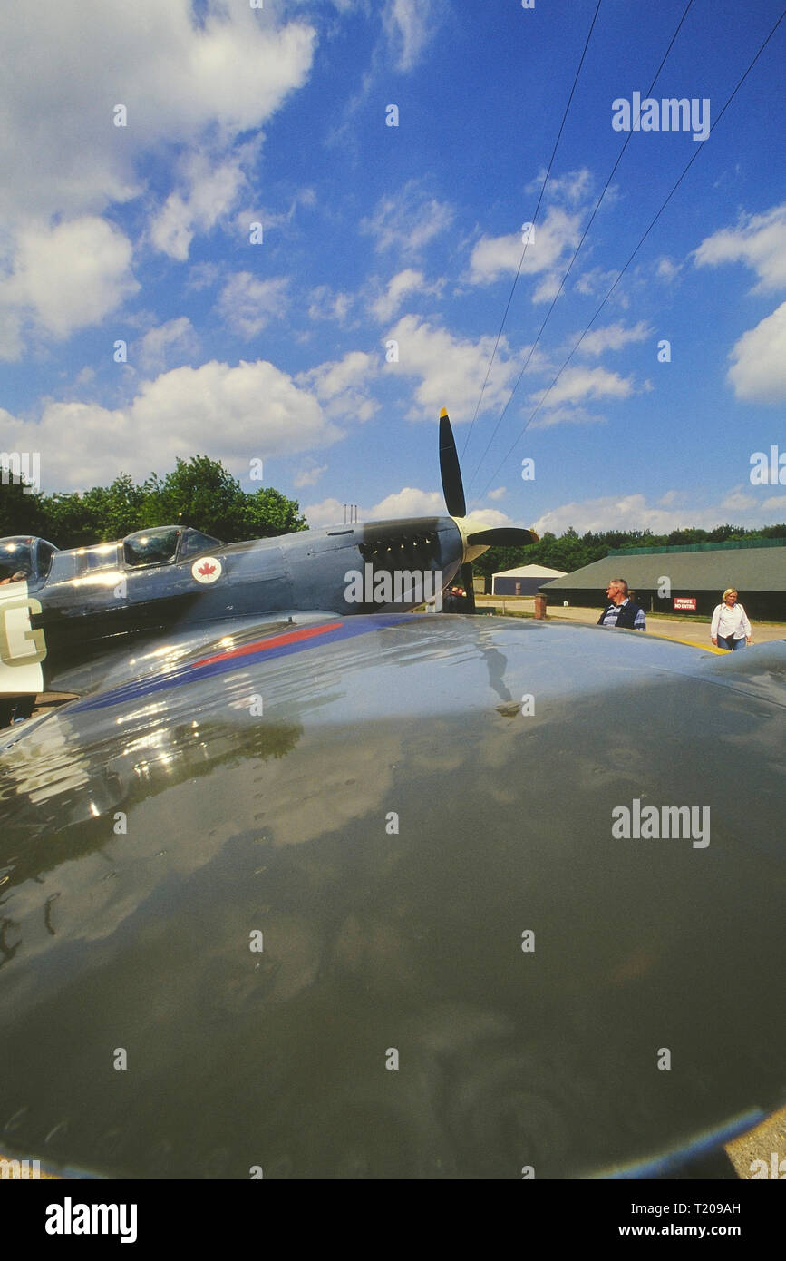 MJ627 Spitfire T9 Mk IX in Markings of 441(RCAF) Squadron RAF Coded 9G ...