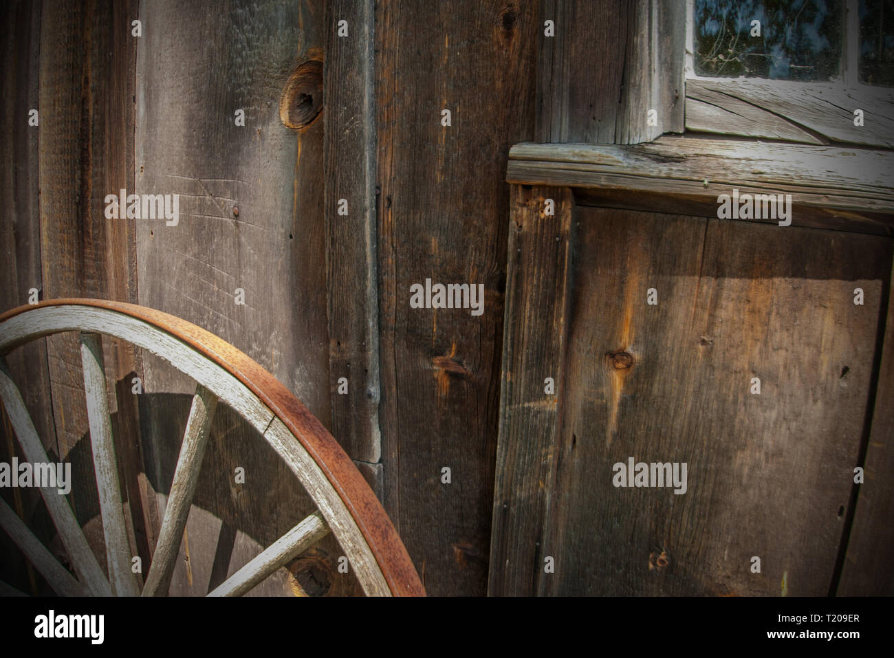 Wheel and Window Stock Photo - Alamy