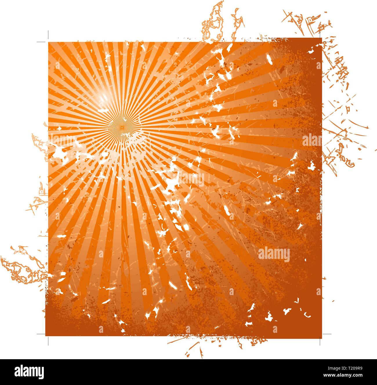 The hot summer sun - grunge version Stock Vector Image & Art - Alamy