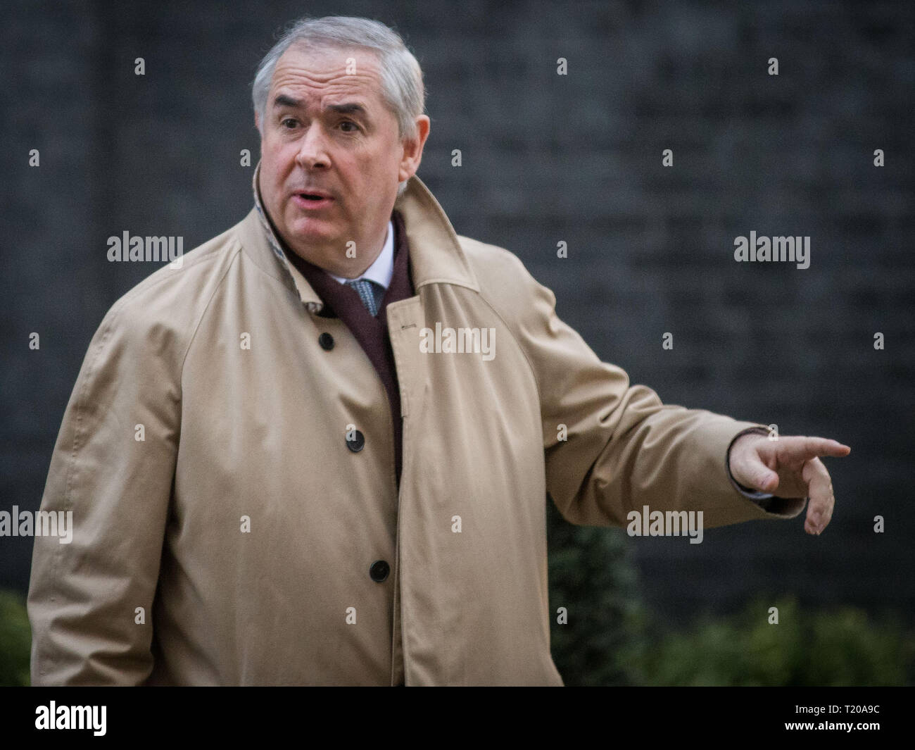 Ministers depart Downing Street following cabinet meeting. Featuring ...